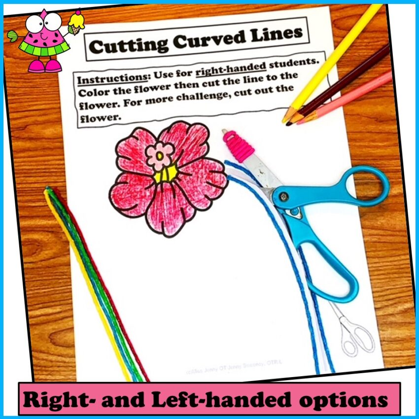 Scissors Cutting Practice Worksheets Year Round Bundle - Miss Jenny OT