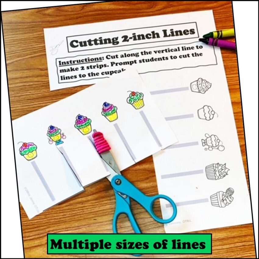 Scissors Cutting Practice Worksheets Year Round Bundle - Miss Jenny OT