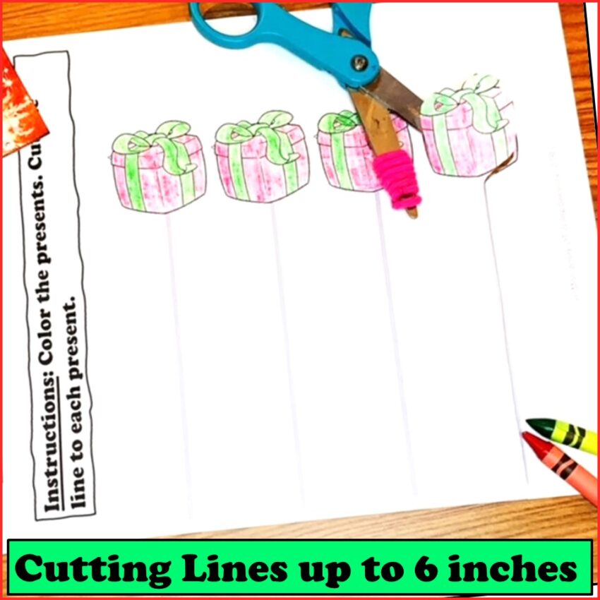 Scissors Skills Worksheets Winter Theme - Miss Jenny OT