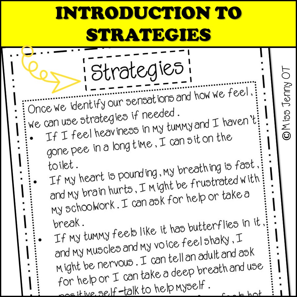 Interoception Activities Workbook for Kids - Miss Jenny OT