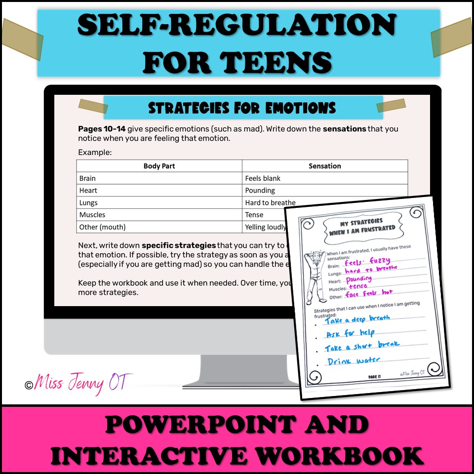 Self-Regulation for Teens Activities - Miss Jenny OT