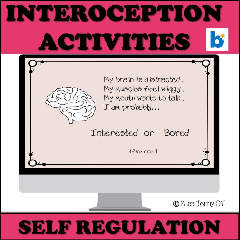 Interoception Activities Boom Cards - Miss Jenny OT