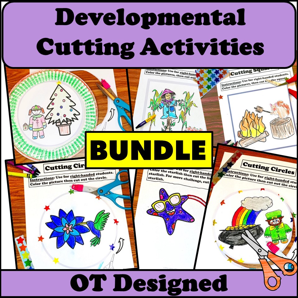 Free Scissors Cutting Practice Worksheets - Miss Jenny OT